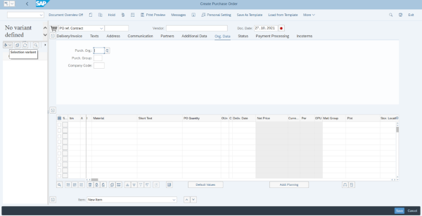 How to Create a Purchase Order